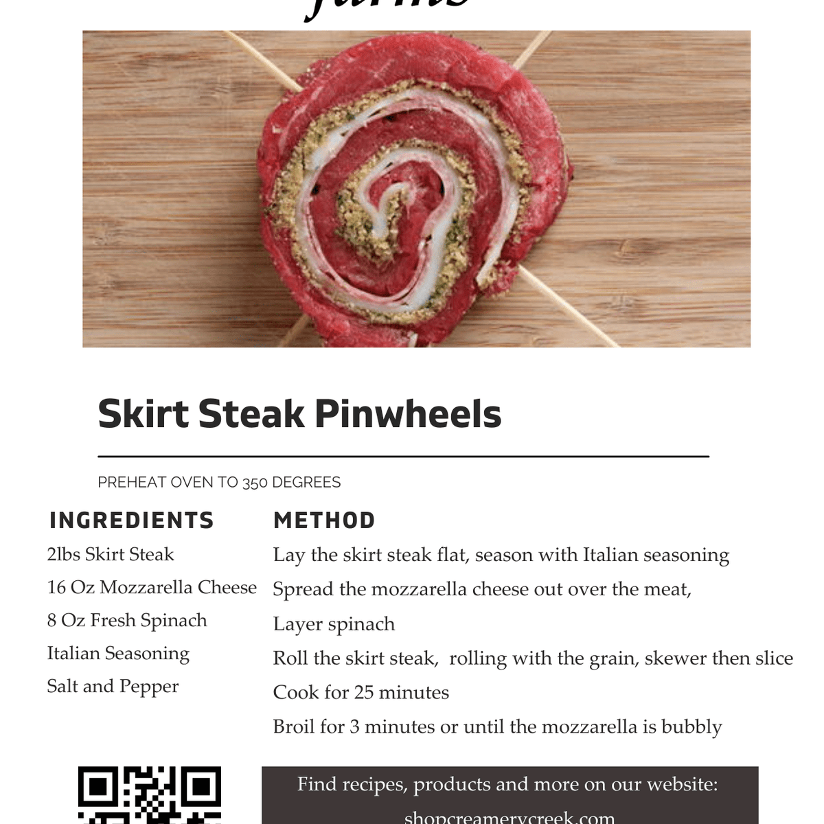 Dry Aged Beef Inside Skirt Steak | Creamery Creek Farms